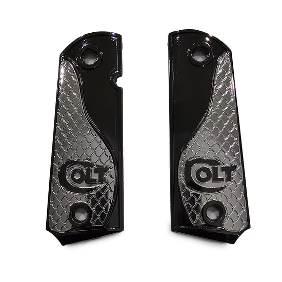 1911 COLT FULL SIZE Snake Texture With Ambi Cut Black Nickel (Metal ...